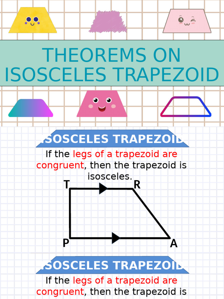 Theorems On Isosceles Trapezoid | PDF | Classical Geometry | Geometry