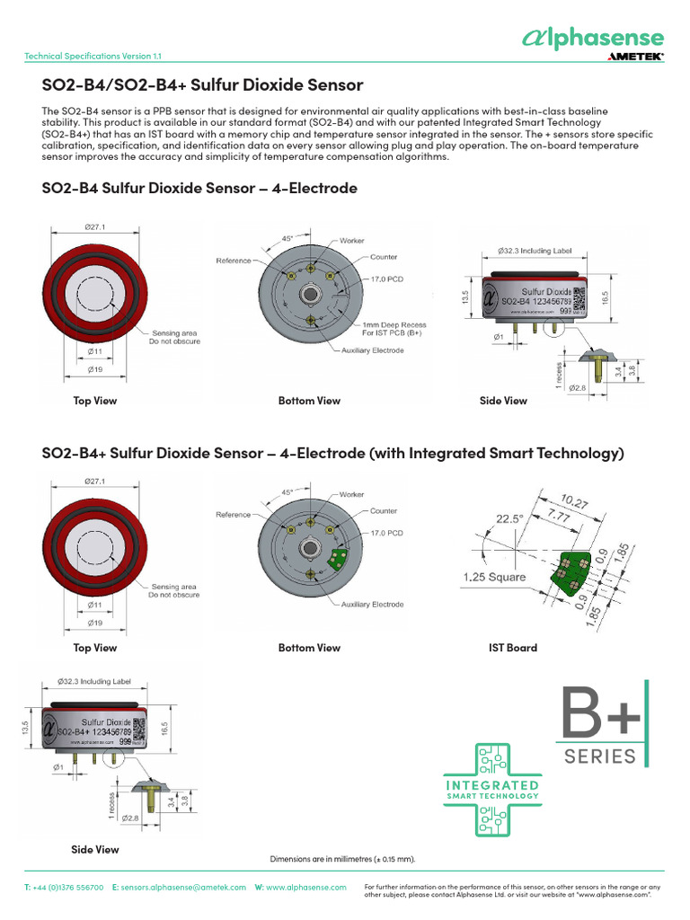 alphasense_so2-b4_datasheet_en_3 | PDF | Sensor | Calibration
