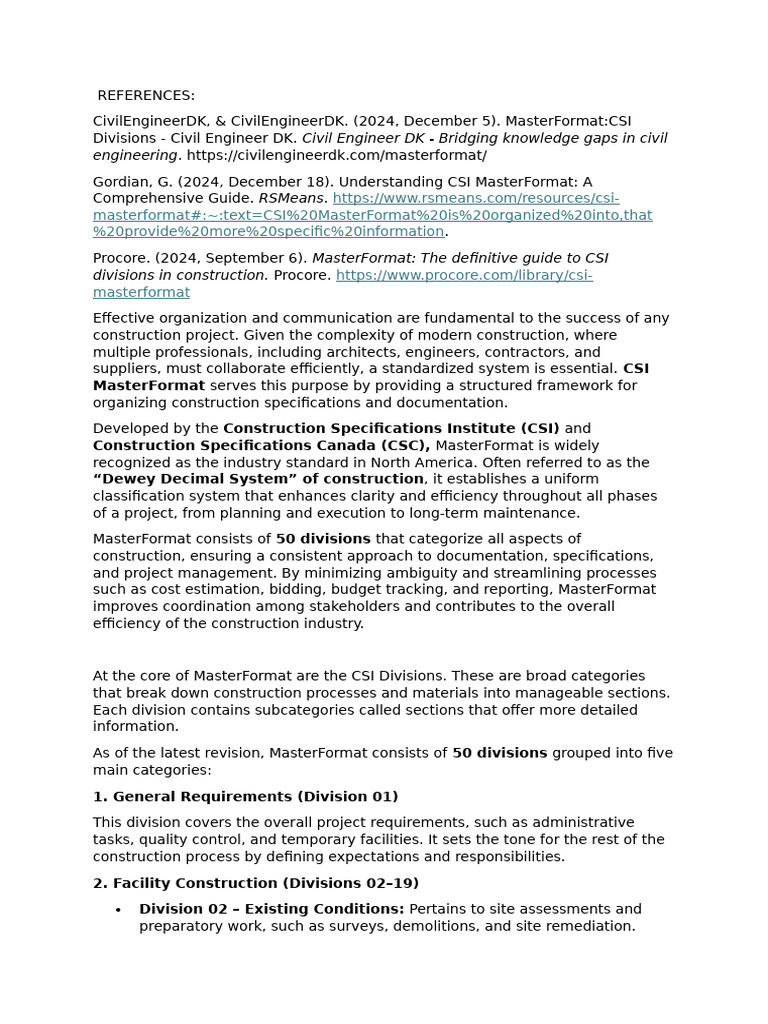 50 Division | PDF | Specification (Technical Standard) | Construction ...