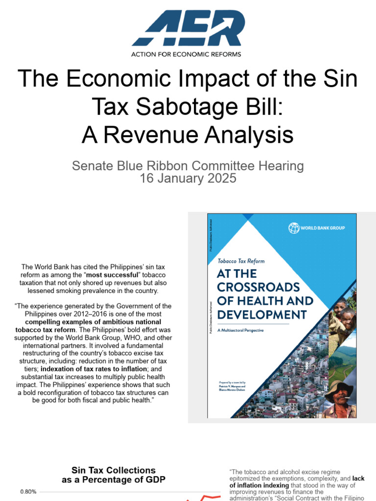 Economic Effects of Sin Tax Sabotage Bill | PDF | Taxes | Excise