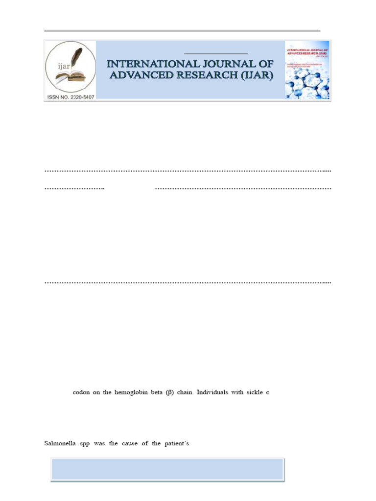 ROTATOR CUFF PYOMYOSITIS IN SICKLER PEDIATRIC CAUSED BY SALMONELLA ...