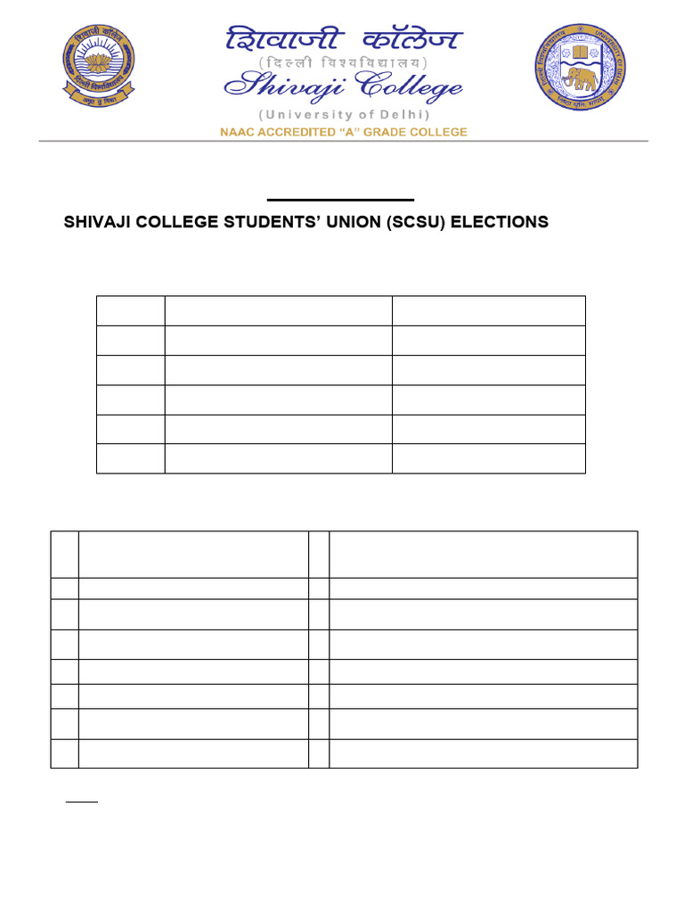 SCSU Elections 2024-25 Notification | PDF | Government | Justice