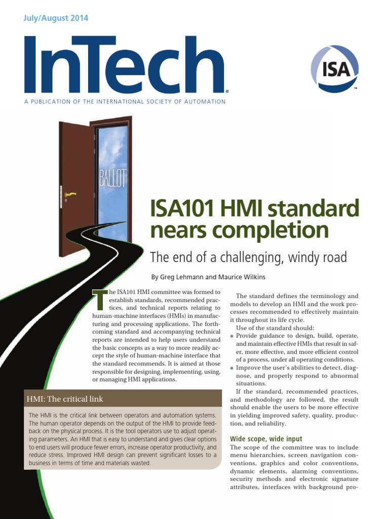 ISA101 HMI Standard Overview and Impact | PDF | User Interface | Databases