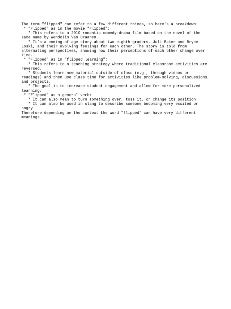 Understanding "Flipped" Concepts | PDF