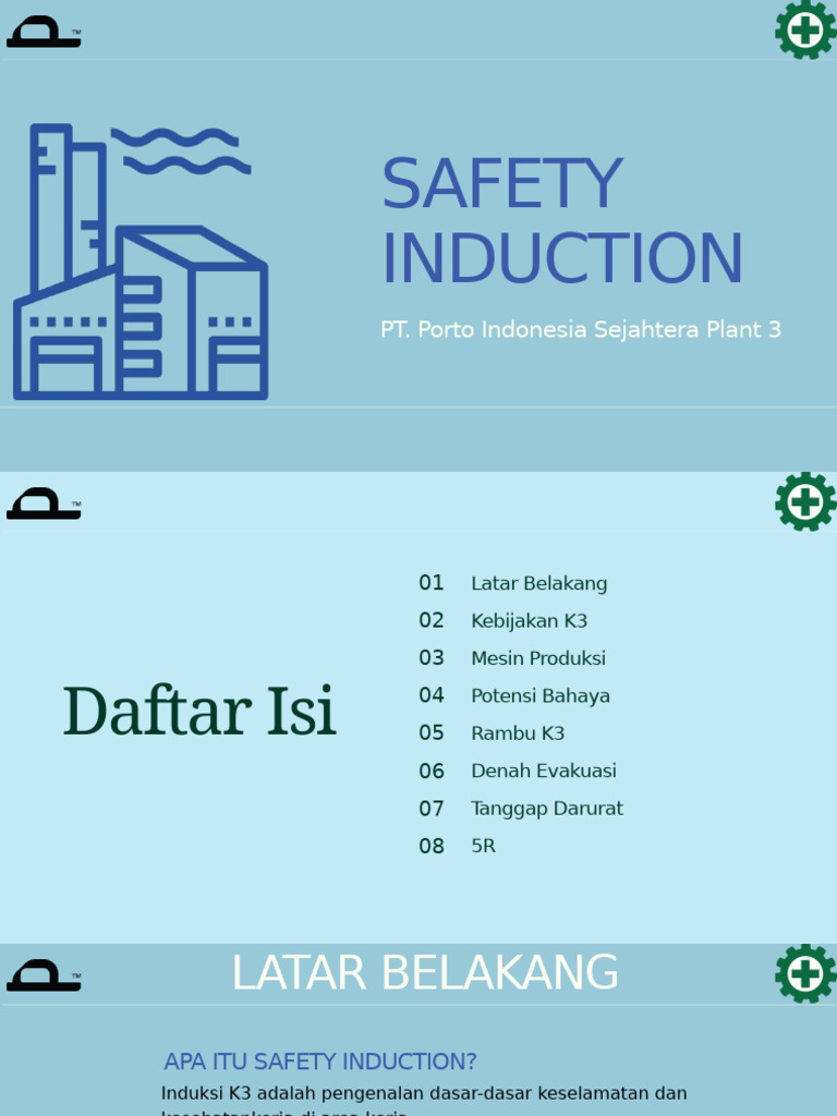 Safety Induction Plant 3 | PDF