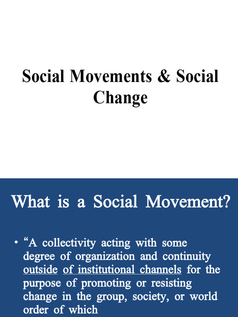 Social Movment and Social Change - PDF Ed | PDF | Social Movements ...