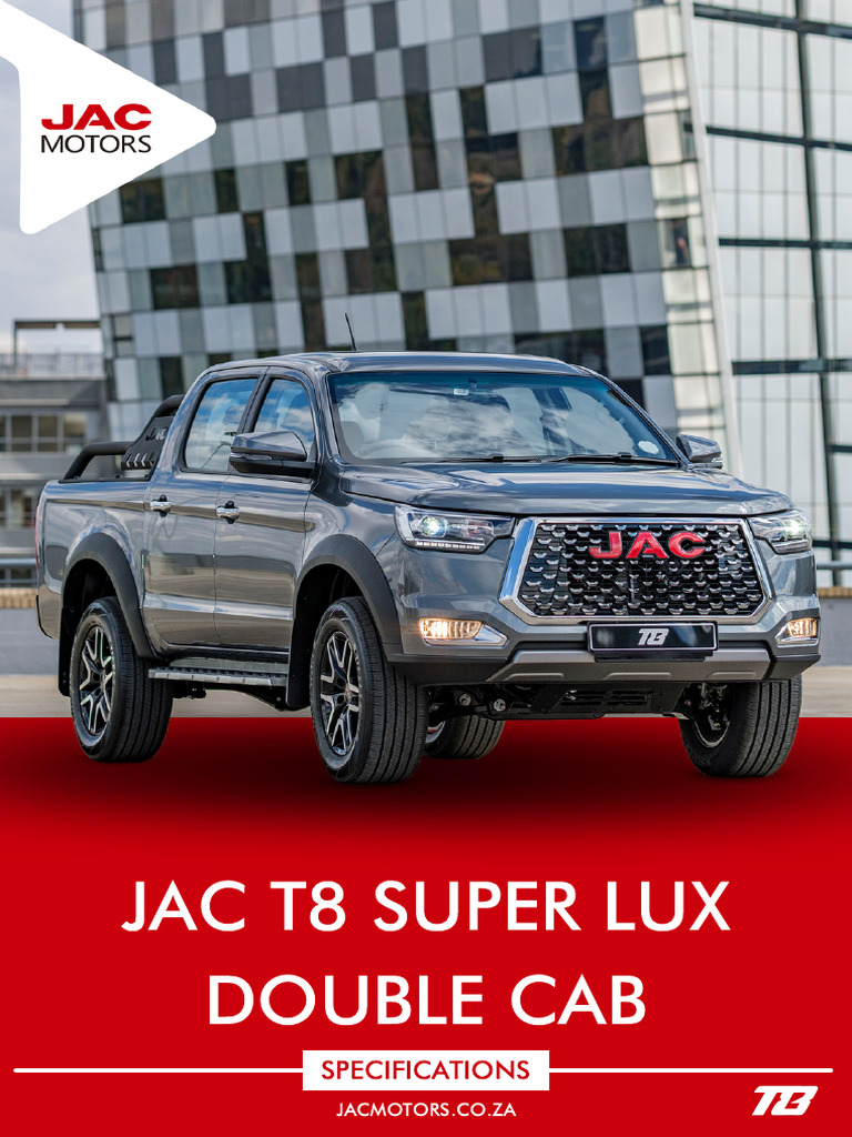 JAC T8 2.0 CTi Super Lux Spec Brochure | PDF | Anti Lock Braking System ...