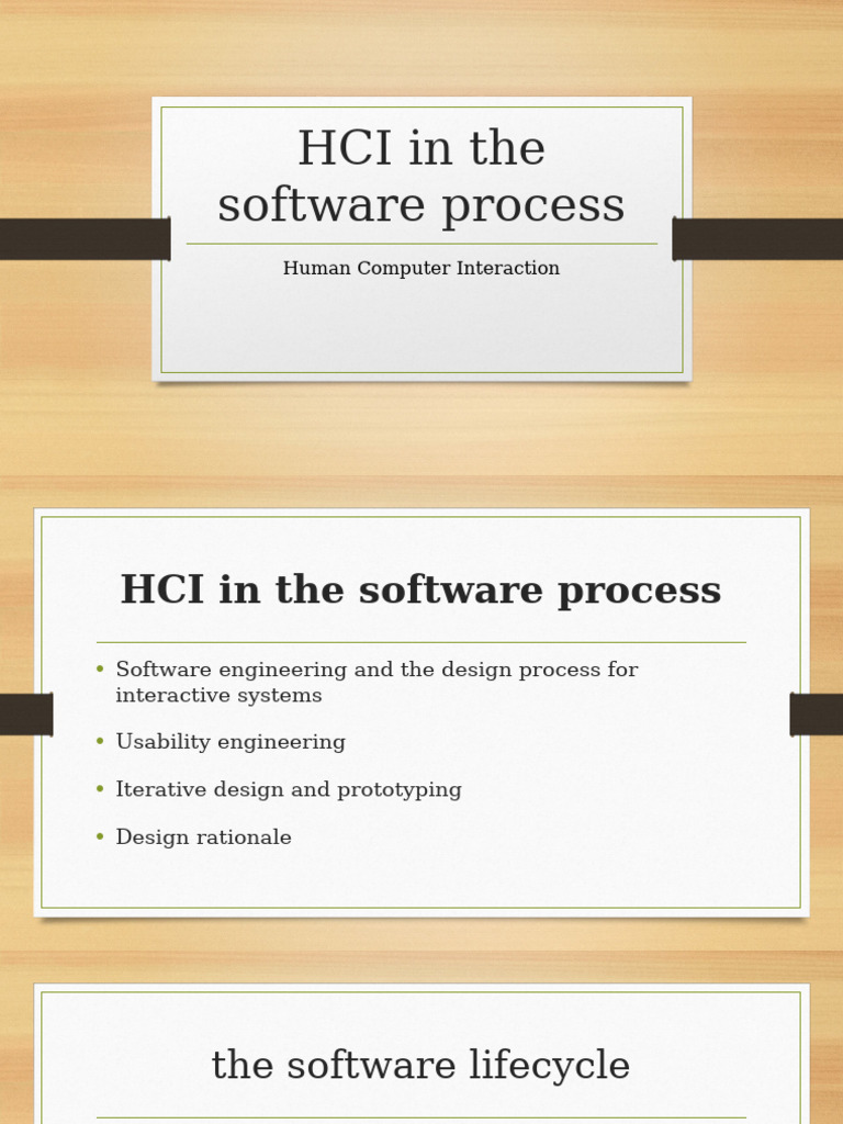 HCI in The Software Process | PDF | Usability | Software Development Process