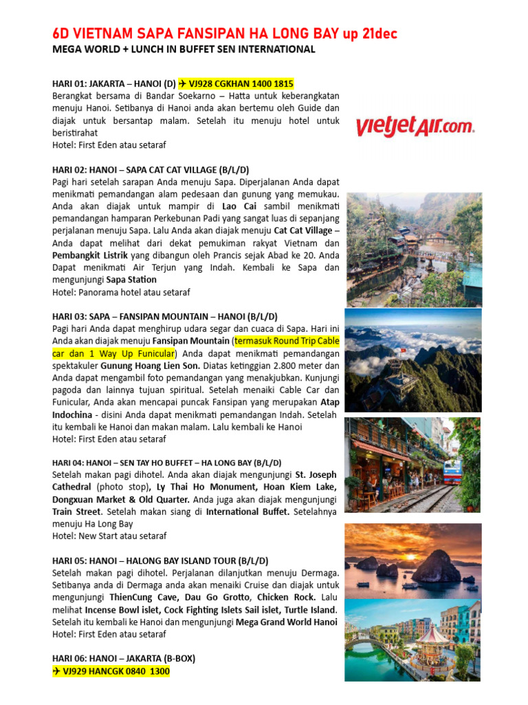 2025 6D Sapa Mega Up 21dec | PDF