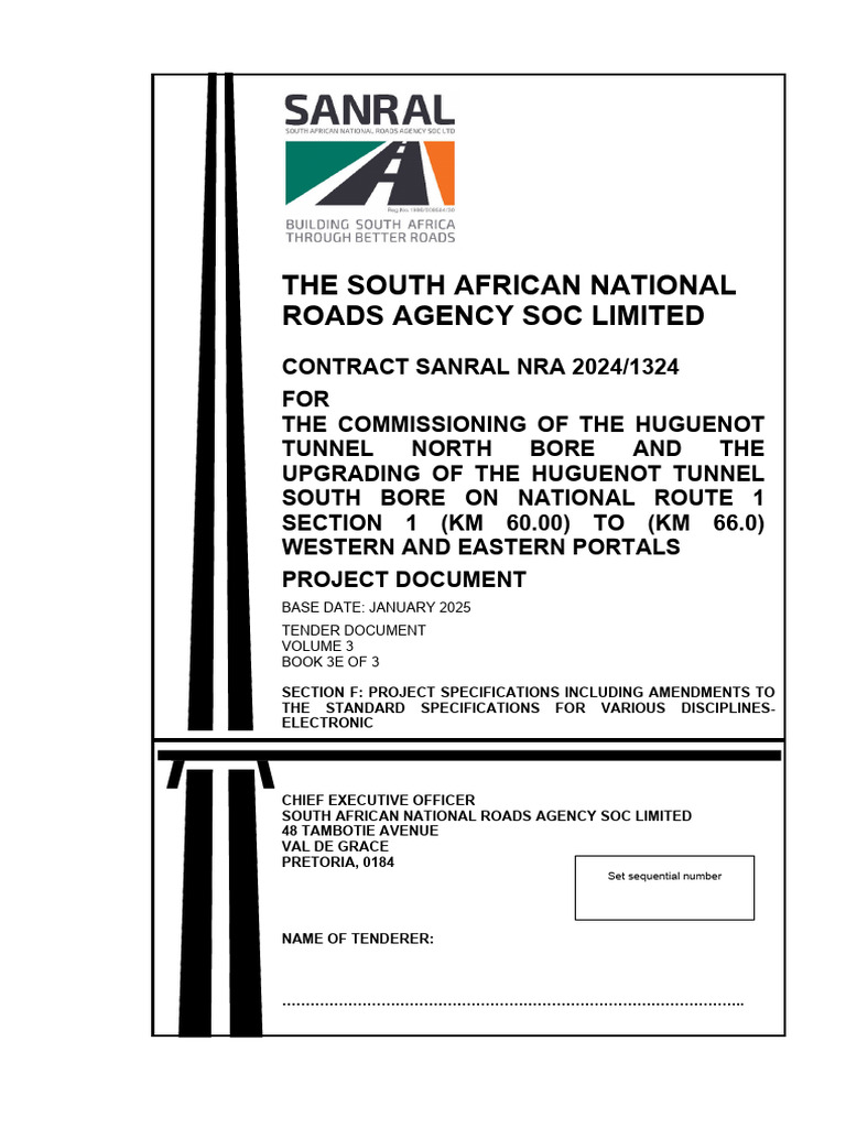 Contract SANRAL NRA 2024 - 1324 - Vol 3 Book 3E of 3 Section F ...