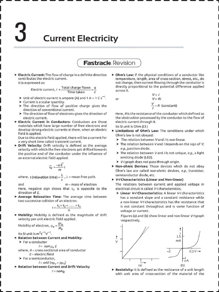 Current Electricity | PDF