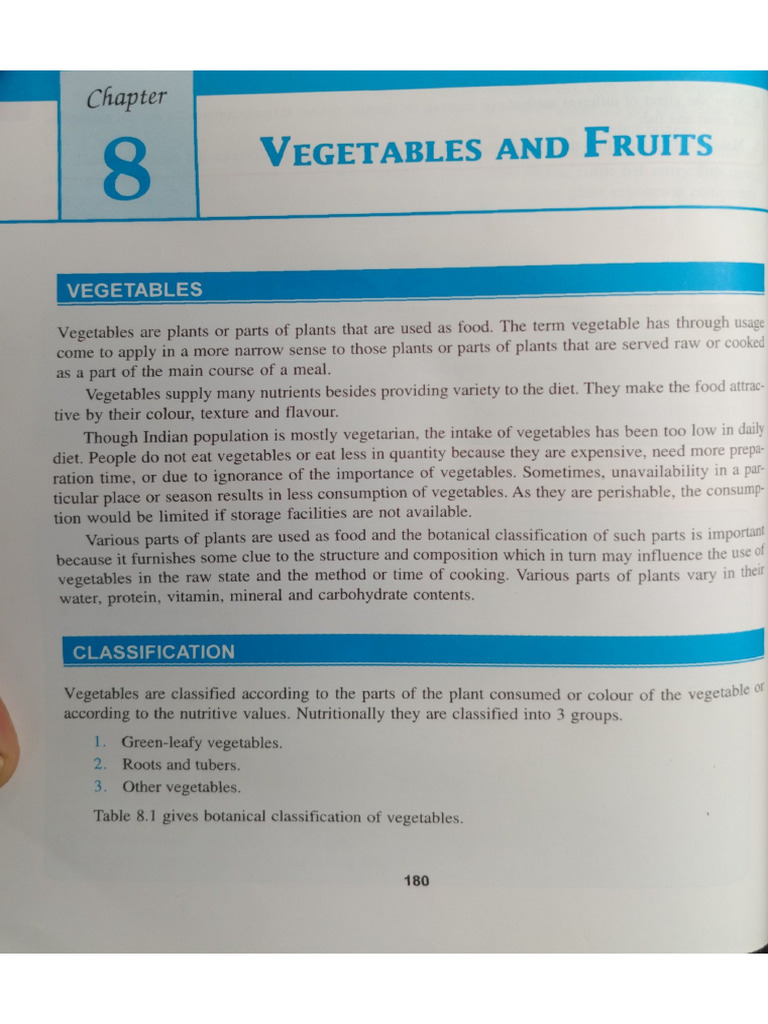 chp8 veg and fruits | PDF