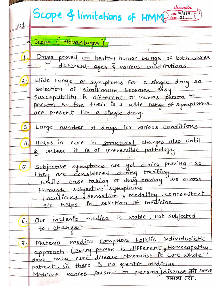 Scope and Limitations of Hmm. | PDF