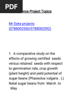 A Level Crop Science Projects by Mr. Mahute | PDF | Home & Garden ...