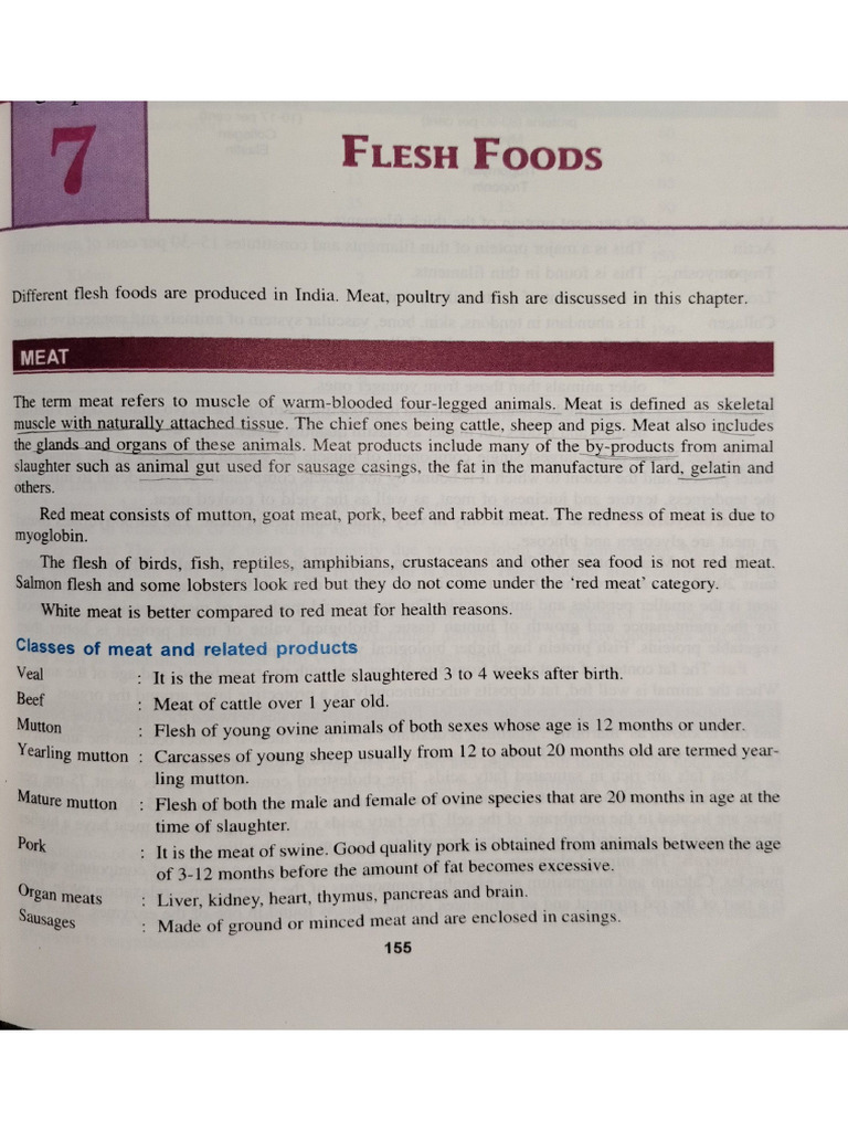 chp7 Flesh Foods | PDF
