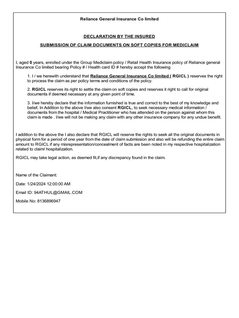 Declaration (2) | PDF