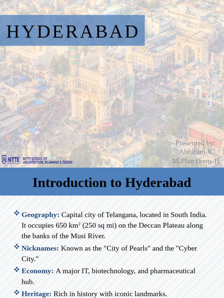 Hyderabad Master Plan Overview 2050 | PDF | Economies | Natural Environment