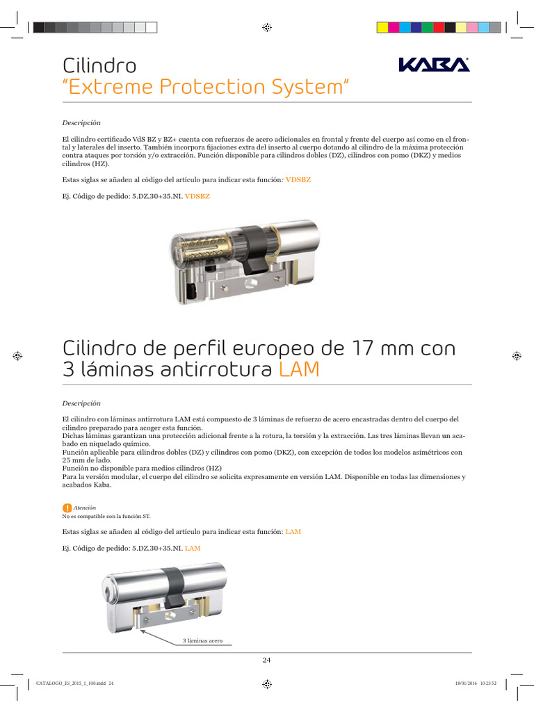 Kaba Extreme Protection Cylinders | PDF
