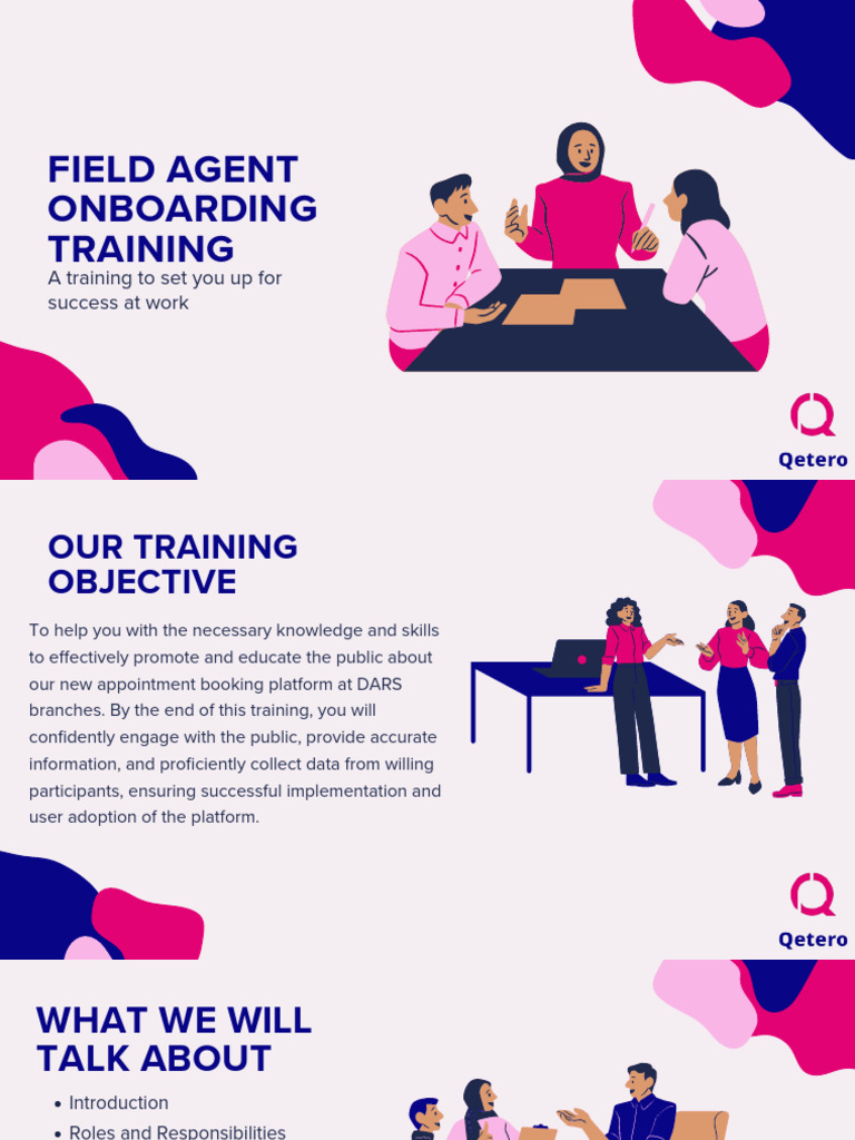 Qetero Field Agent Training Presentation | PDF | Communication | Data ...