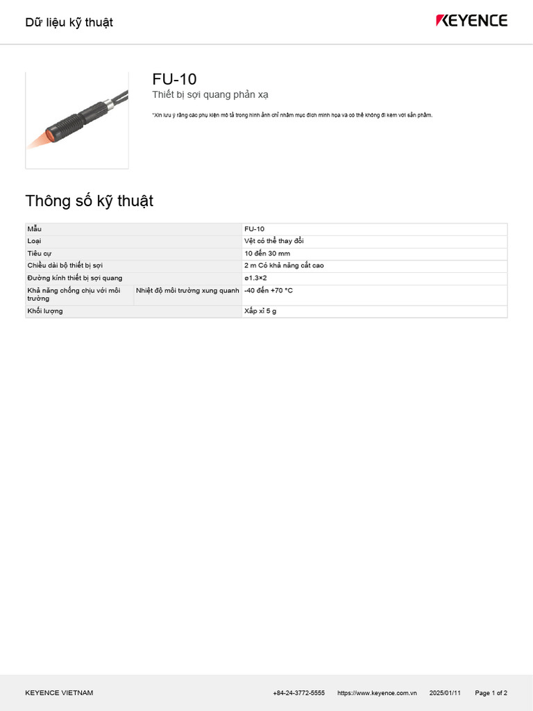 FU-10_Datasheet (2) | PDF
