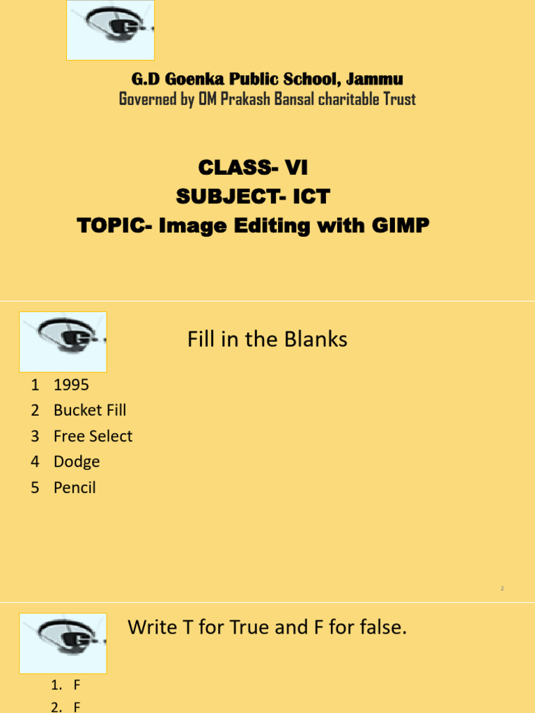 Image Editing With GIMP | PDF