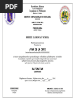 Kindergarten Certificate Template | PDF | Philippines