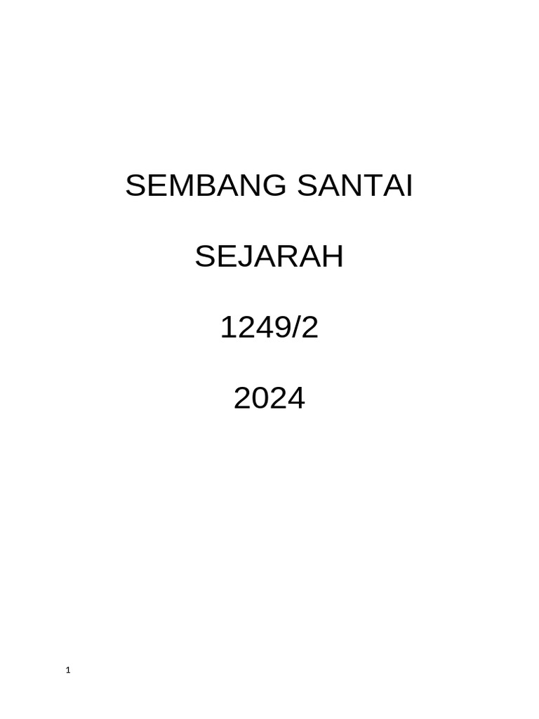 SMT Sembang Santai Baru. | PDF
