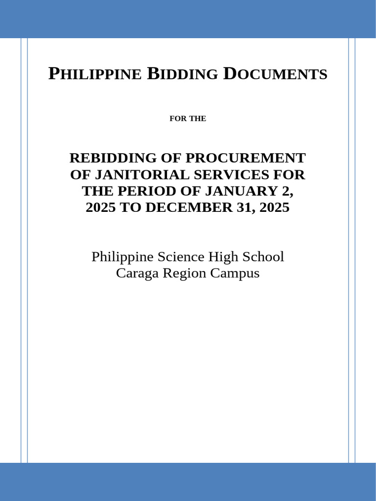 Bid Docs Janitorial 2025 | PDF | Cost Of Living