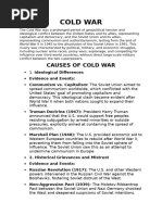 The Cold War Causes and Effects | PDF