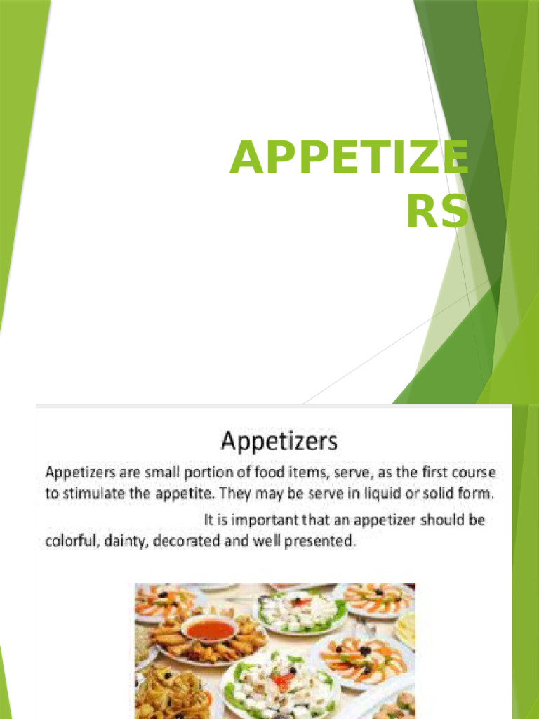 APPETIZER... | PDF | Stock (Food) | Salad