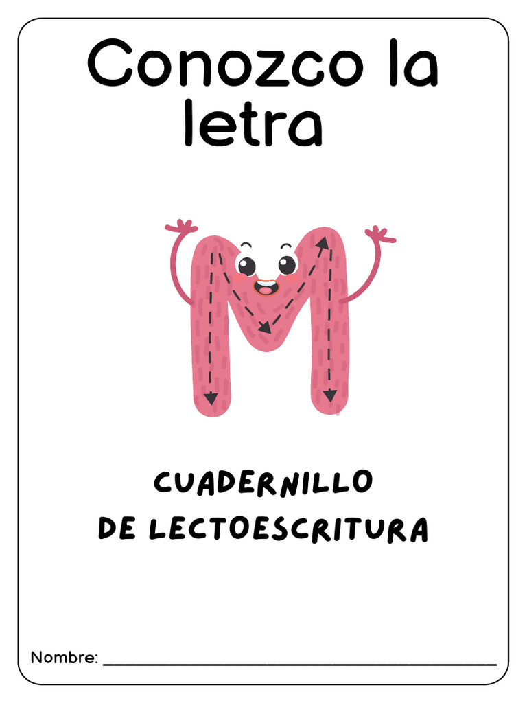 Actividades de Lectoescritura: Letra M | PDF