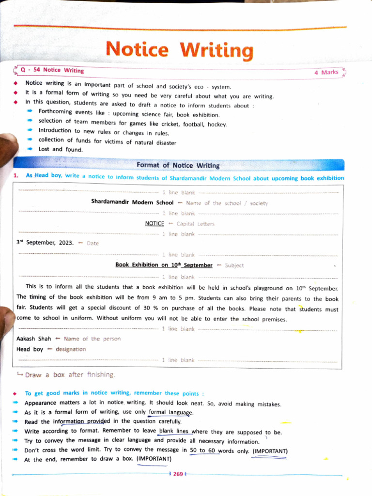 notice writting format | PDF