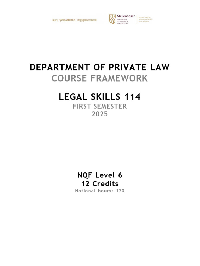 2025 LS 114 Course Framework | PDF | Educational Assessment