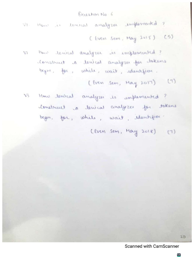 Compiler Design Unit-1 Cont. | PDF