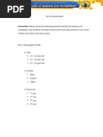 Student Lunch Survey Template | PDF