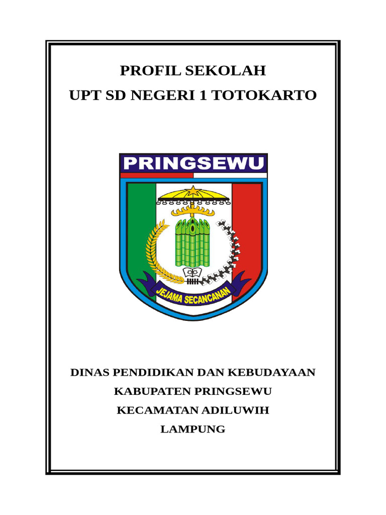 Cover Profil Sekolah | PDF