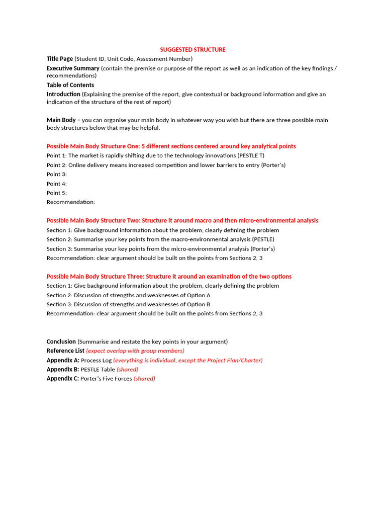 Structure Guidance | PDF