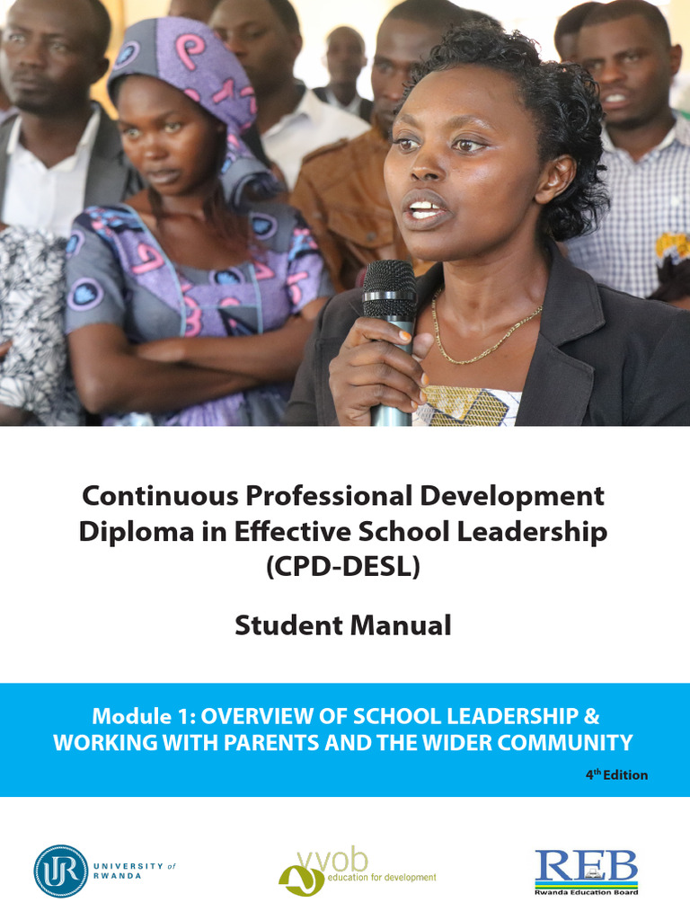 CPD Diploma Course Module 1 For Leadership | PDF | Leadership | Teachers