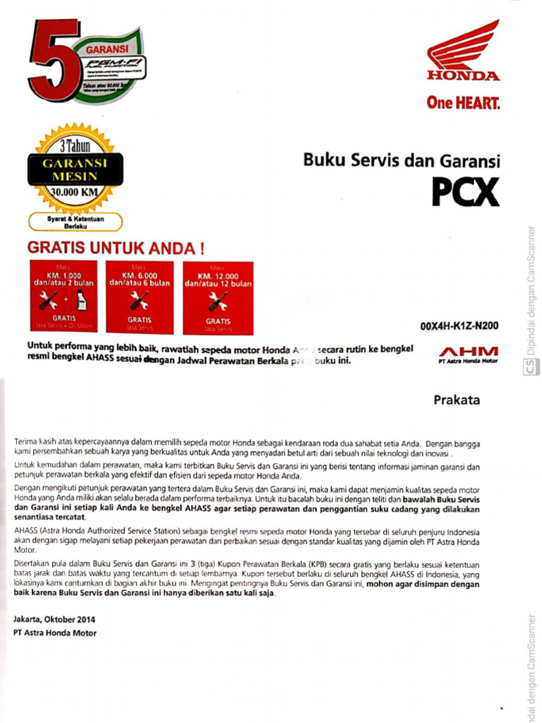 buku-servis-PCX | PDF