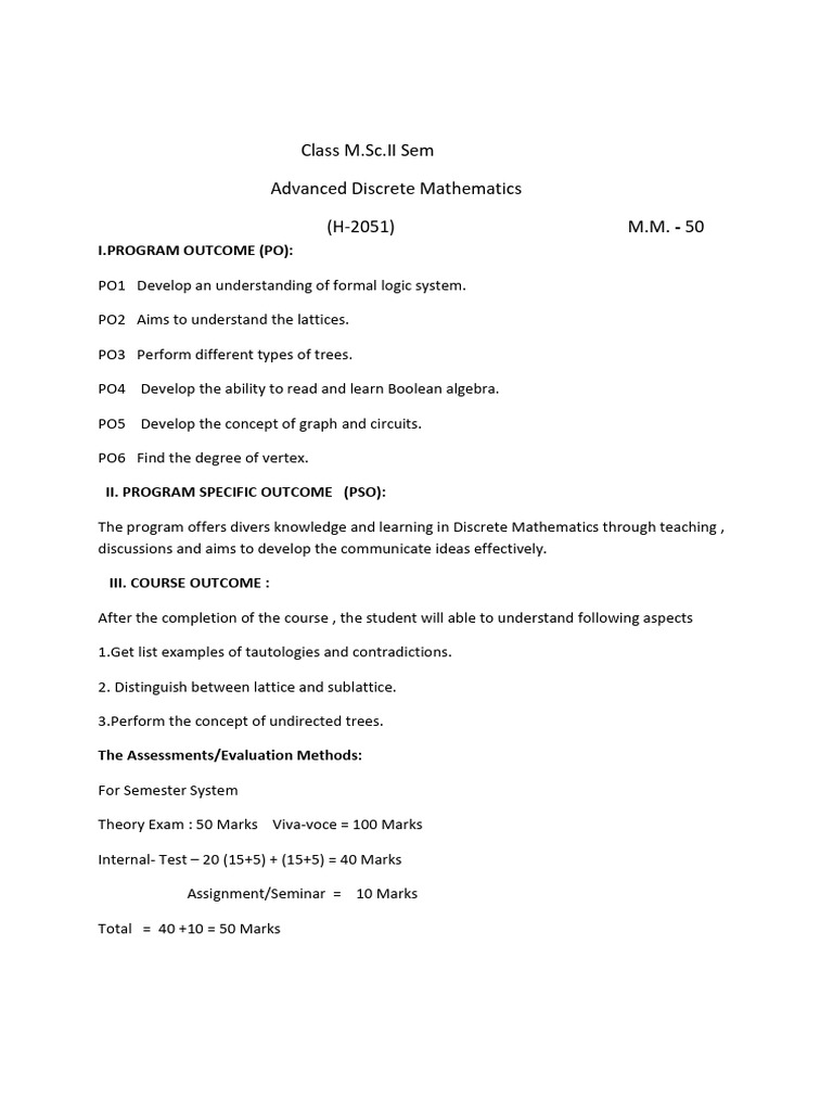 Math B.SCM - Sc.Syllabus & PO CO Merge | PDF | Matrix (Mathematics) | Curvature