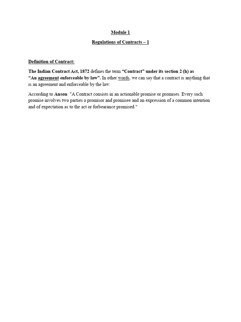 Essentials of Indian Contracts | PDF | Offer And Acceptance | Consideration