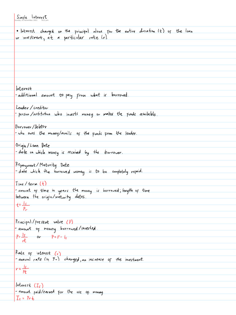 Simple & Compound Interest Guide | PDF