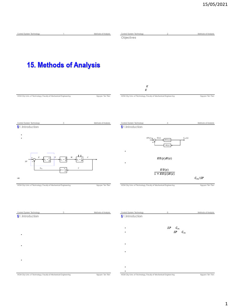 Ch.15 Methods of Analysis | PDF | Control Theory | Feedback