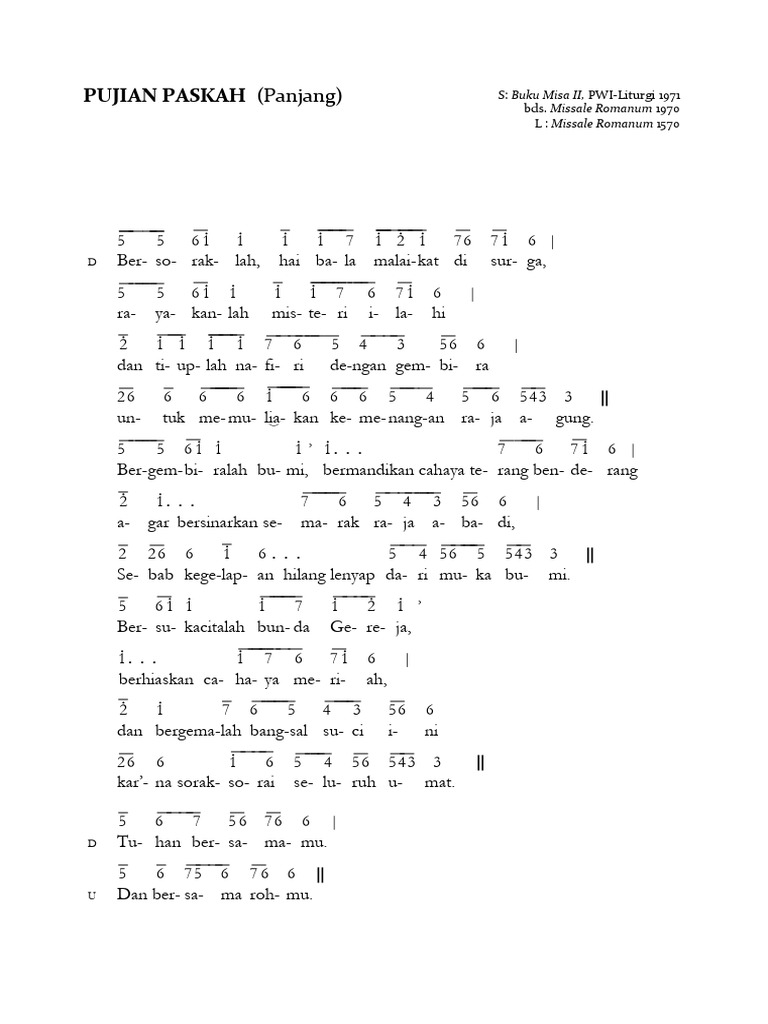 Pujian Paskah dalam Liturgi | PDF