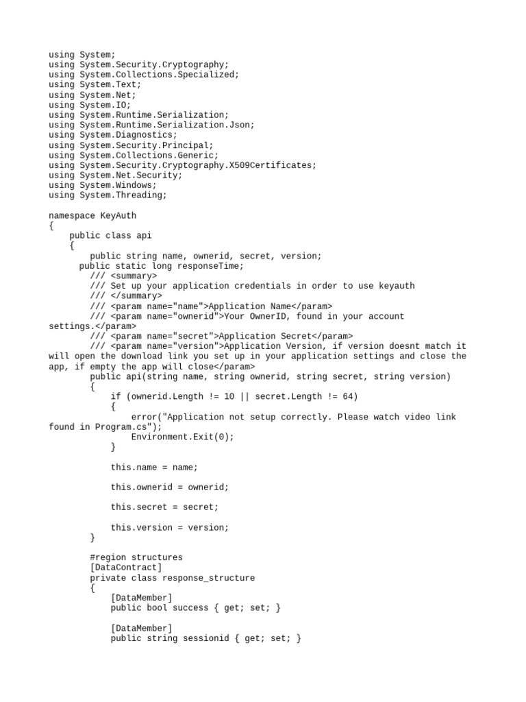 KeyAuth API Integration Guide | PDF | Public Key Certificate | User (Computing)