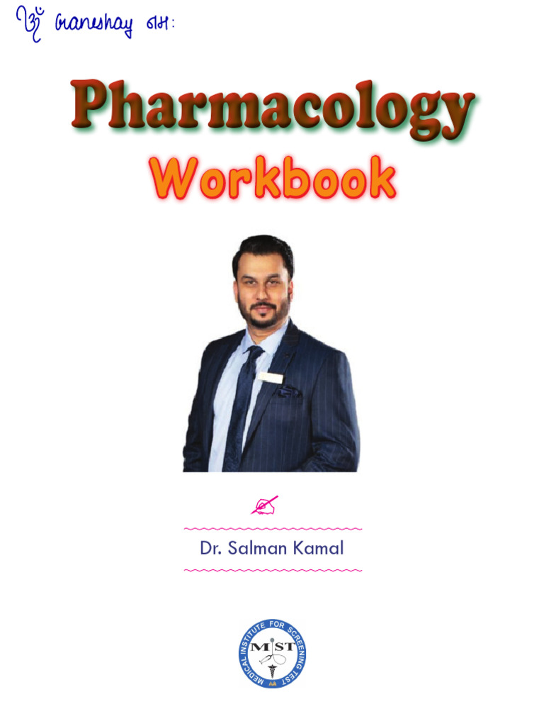 Pharmacology Filled Workbook | PDF | Heart Failure | Acetylcholine