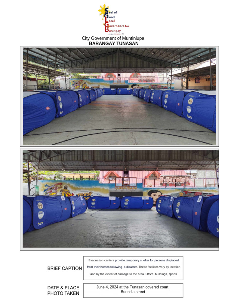 Muntinlupa Evacuation Centers Guide | PDF