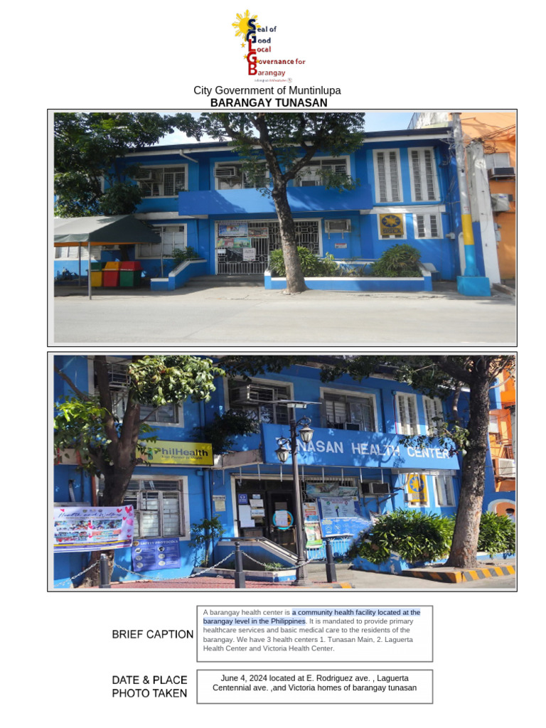Tunasan Health Centers Overview | PDF