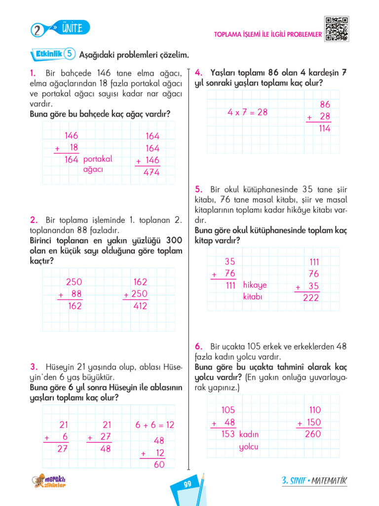 Linkdokuman3sinif Mat13sinif Mat1 099 PDF | PDF