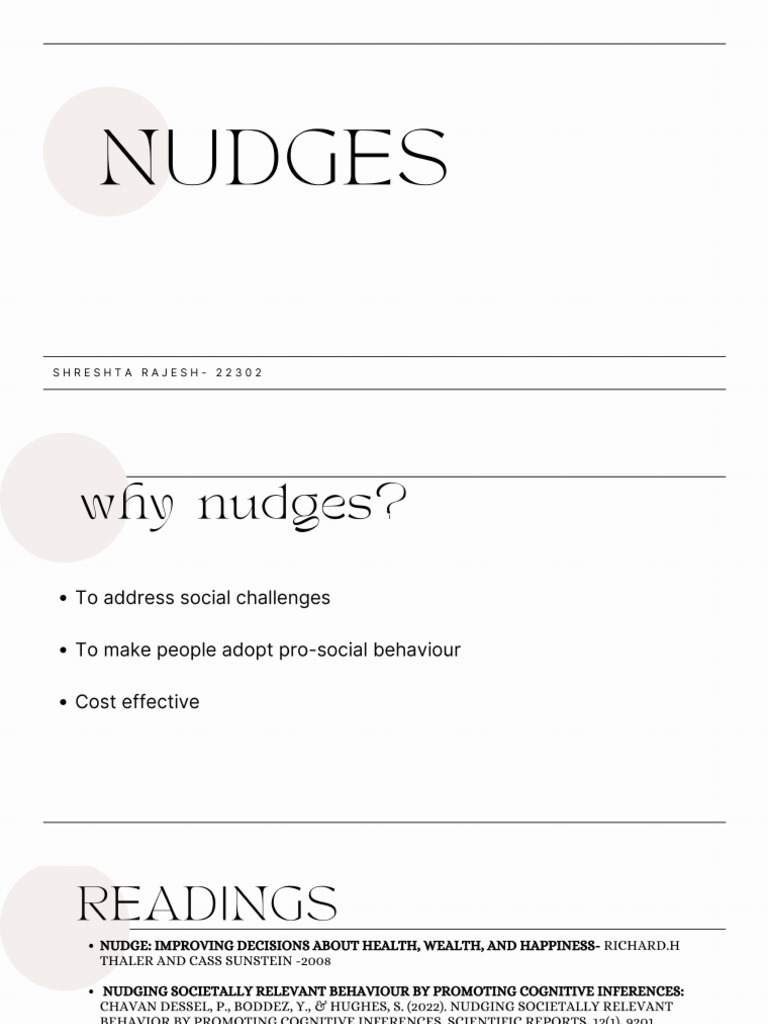 Nudges | PDF